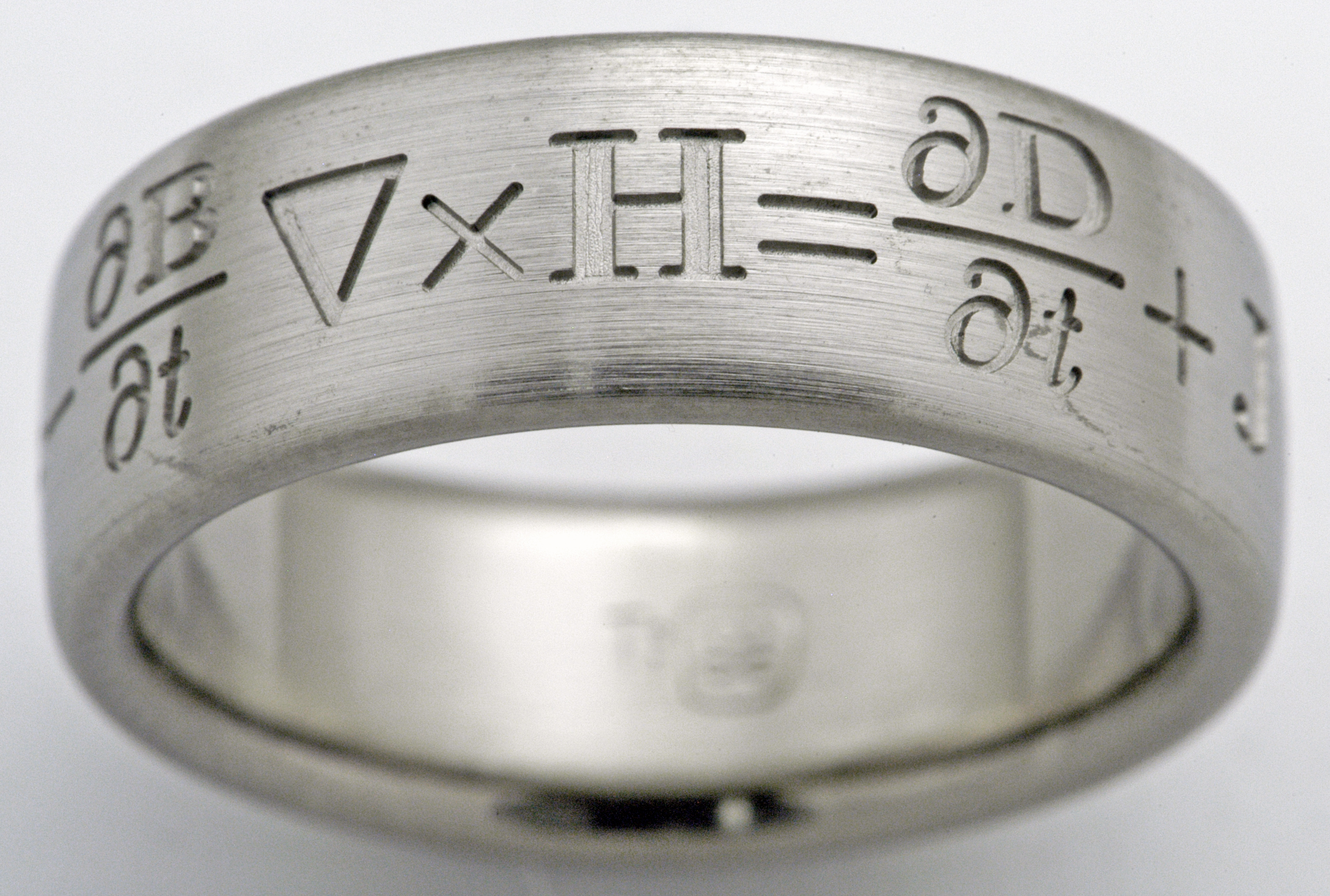 Equations-Maxwell titanium ring with math | Titanium Wedding Rings ...